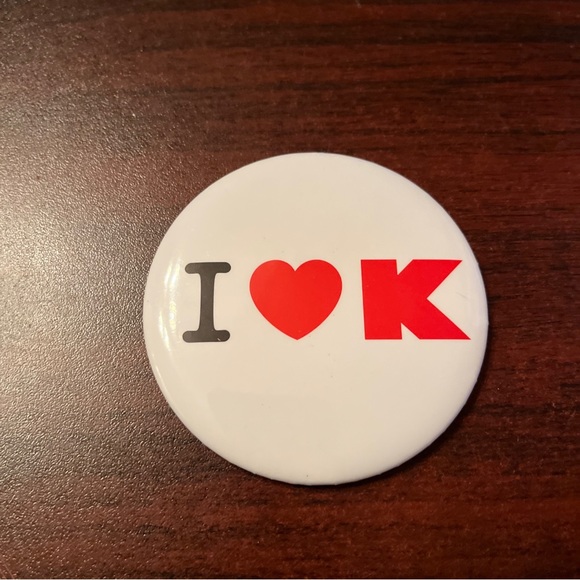 K-Mart | Accessories | I Heart K Kmart Employee Button Pin 200s | Poshmark